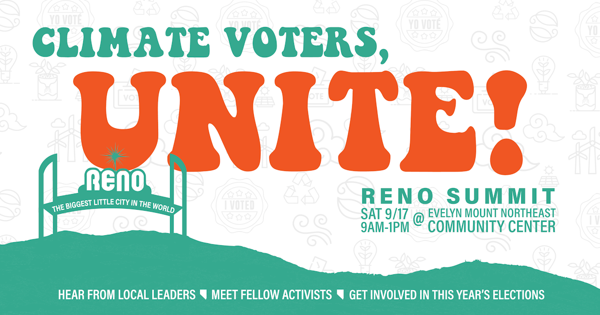 Climate Voters, Unite: Reno Summit · EDF Action (Members)